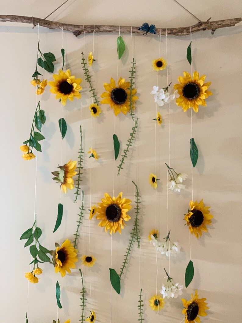 Gift for Her Birthday Gift for Her-boho Decor Floral Wall - Etsy