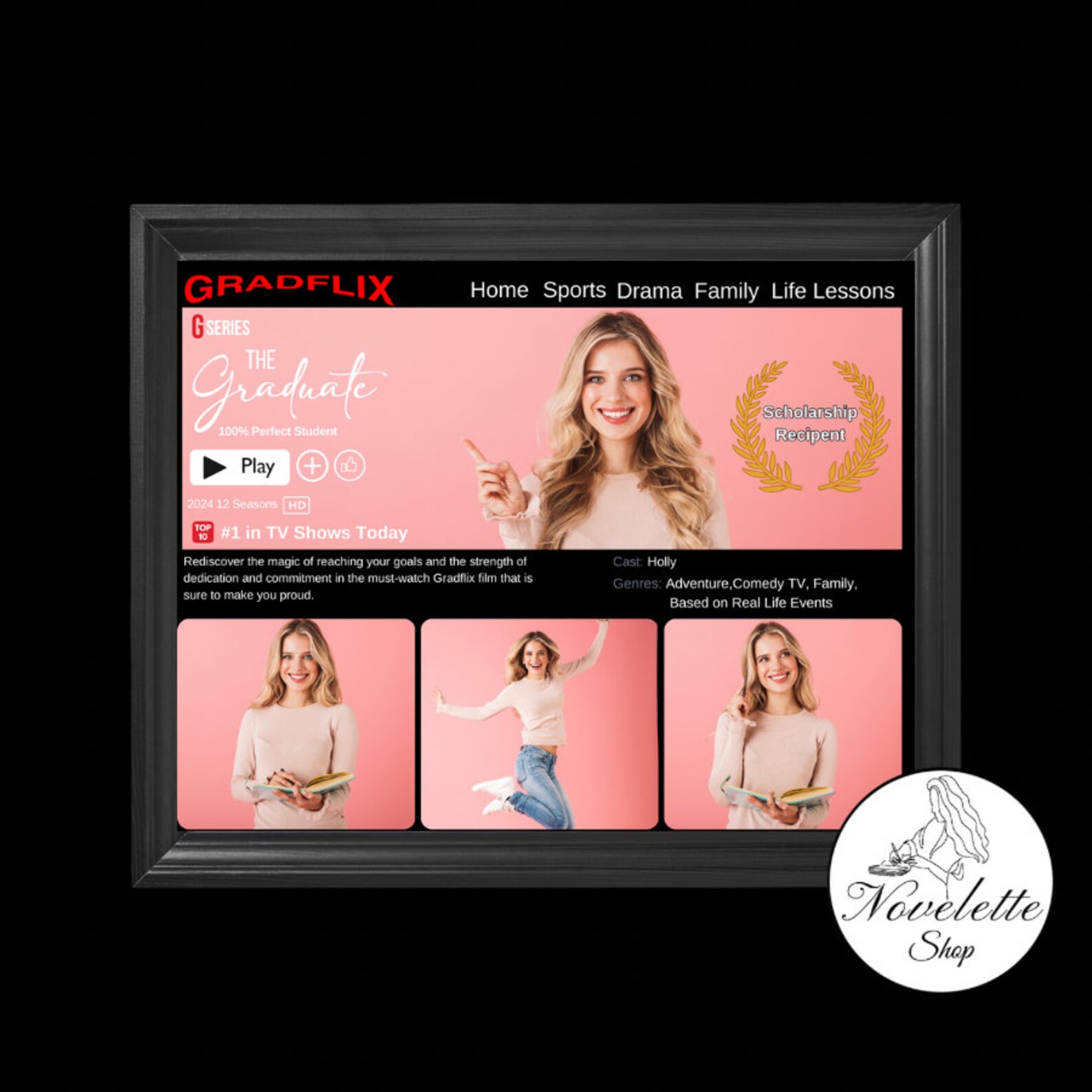 Netflix Personalized Movie Collage With Picture Frame - Etsy