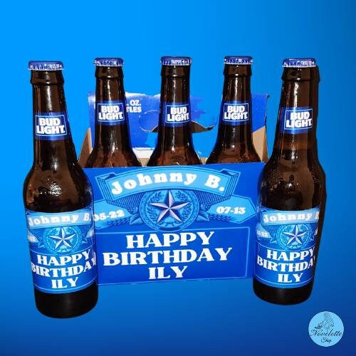 Bud Light Beer Bottle Label