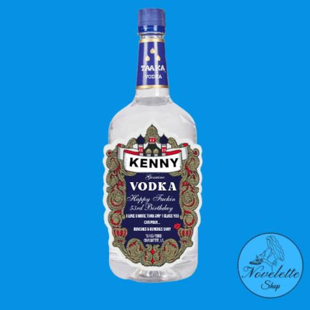 Personalized Vodka Bottle Labels - Etsy