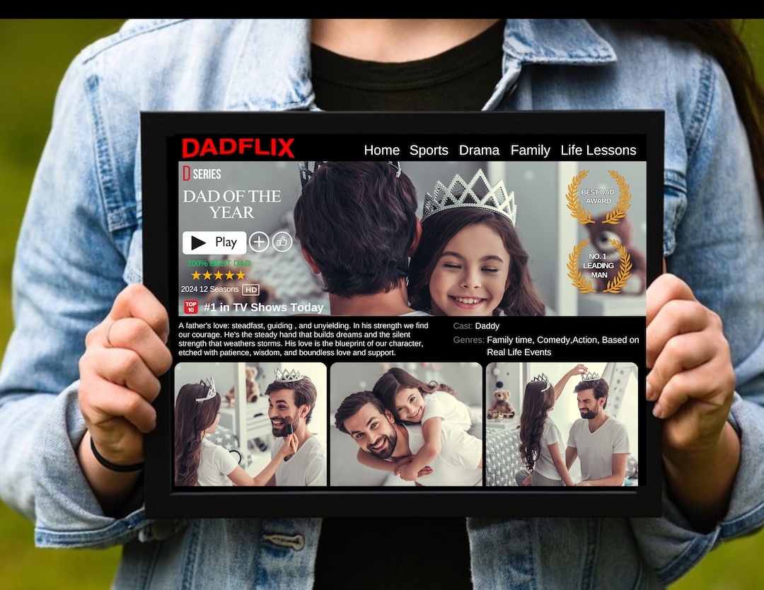 Netflix Personalized Movie Collage With Picture Frame - Etsy
