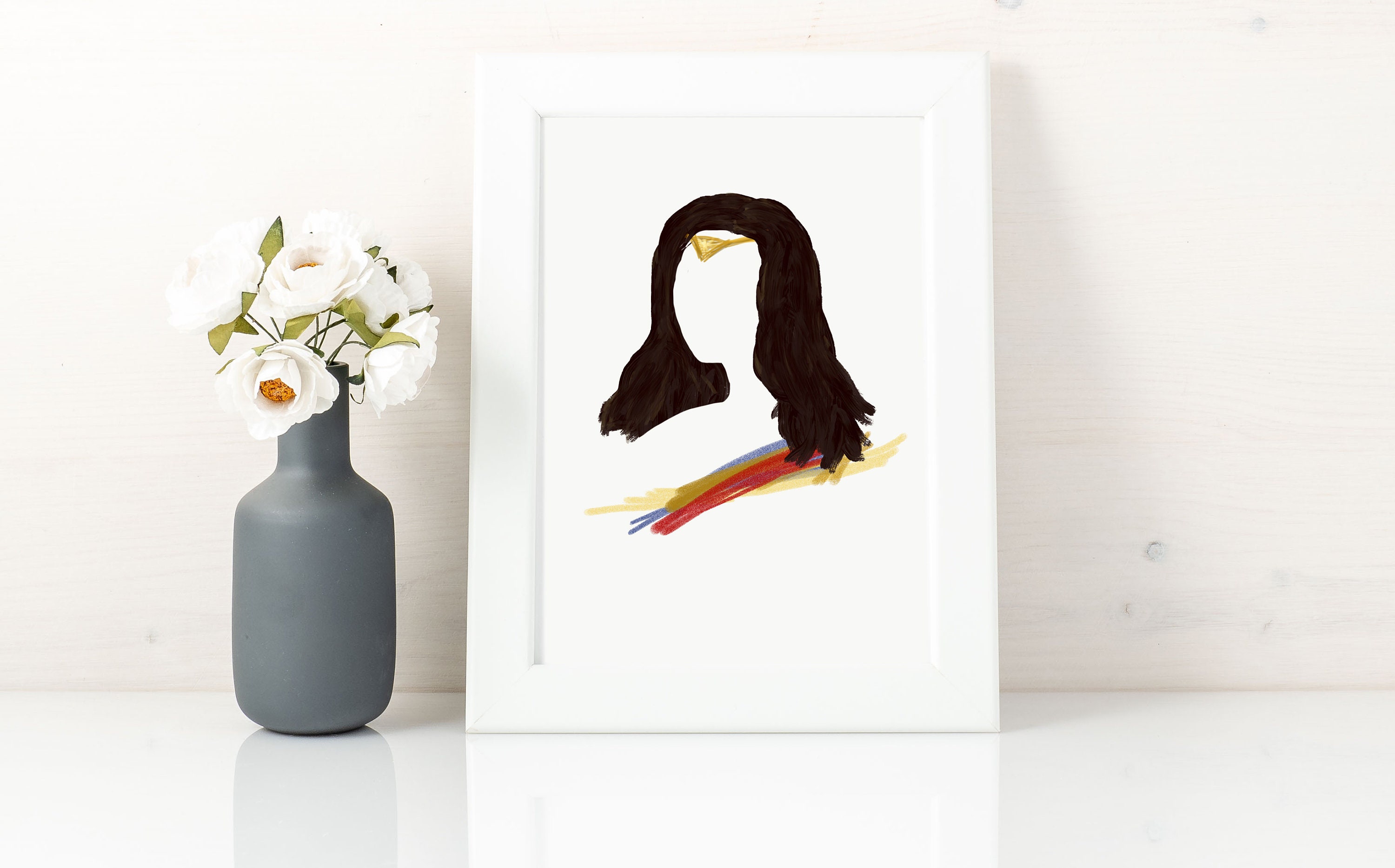 Wonder Woman Print Heroine Art Print Nursery Wall Decor - Etsy