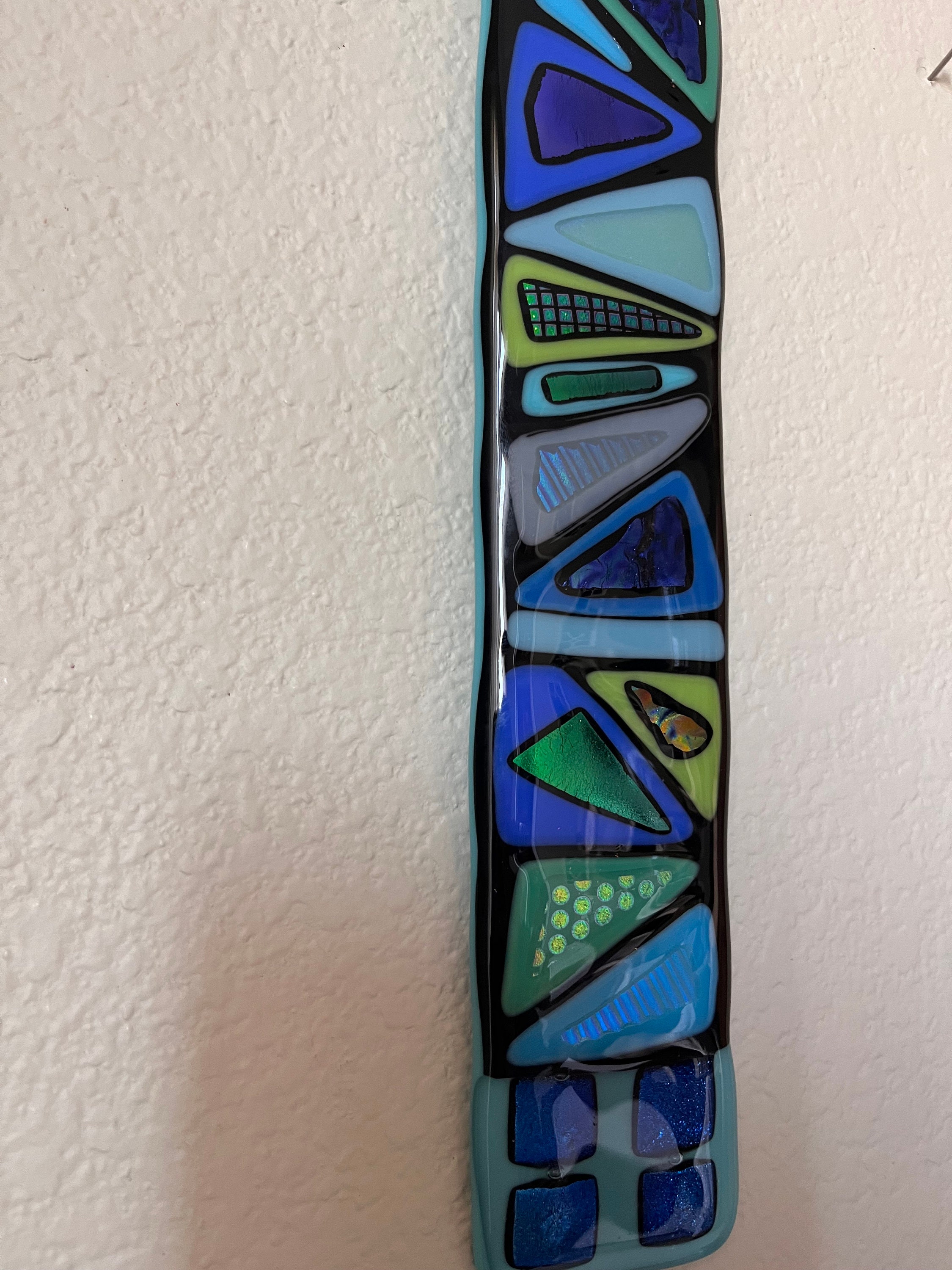 Fused Glass Swizzle Stick With Dichroic Accents - Etsy
