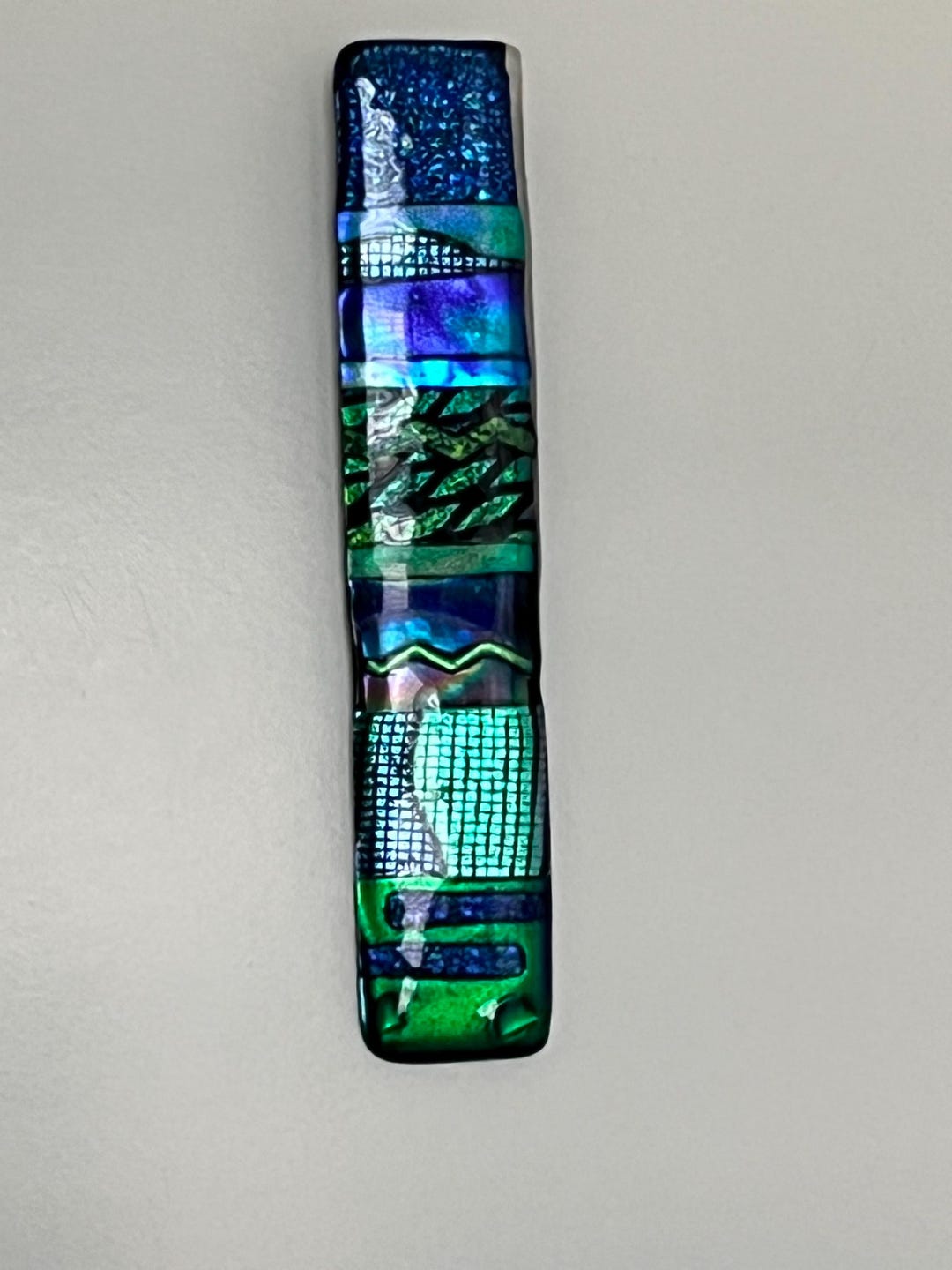 Fused Dichroic Glass Swizzle Stick Wall Decor - Etsy