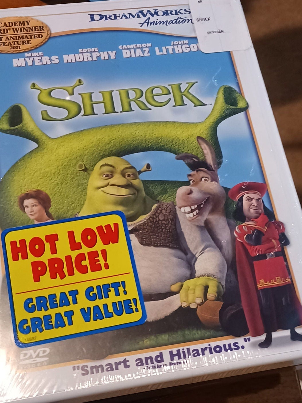 Shrek Dvd 2001