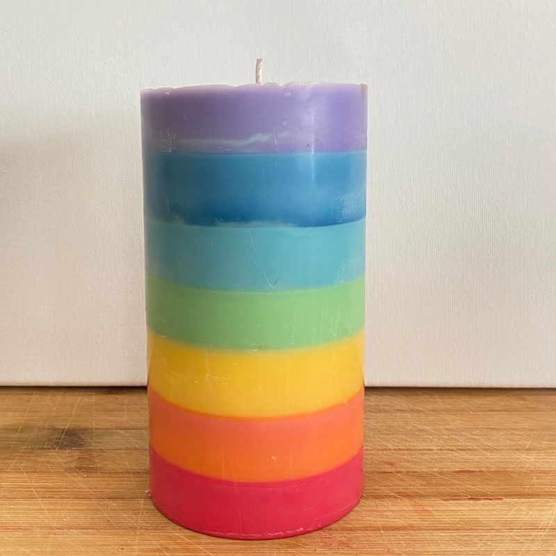 Rainbow Candles - Etsy