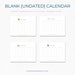 Printable Floral Calendar 12-months | Blank Calendar Templates ...