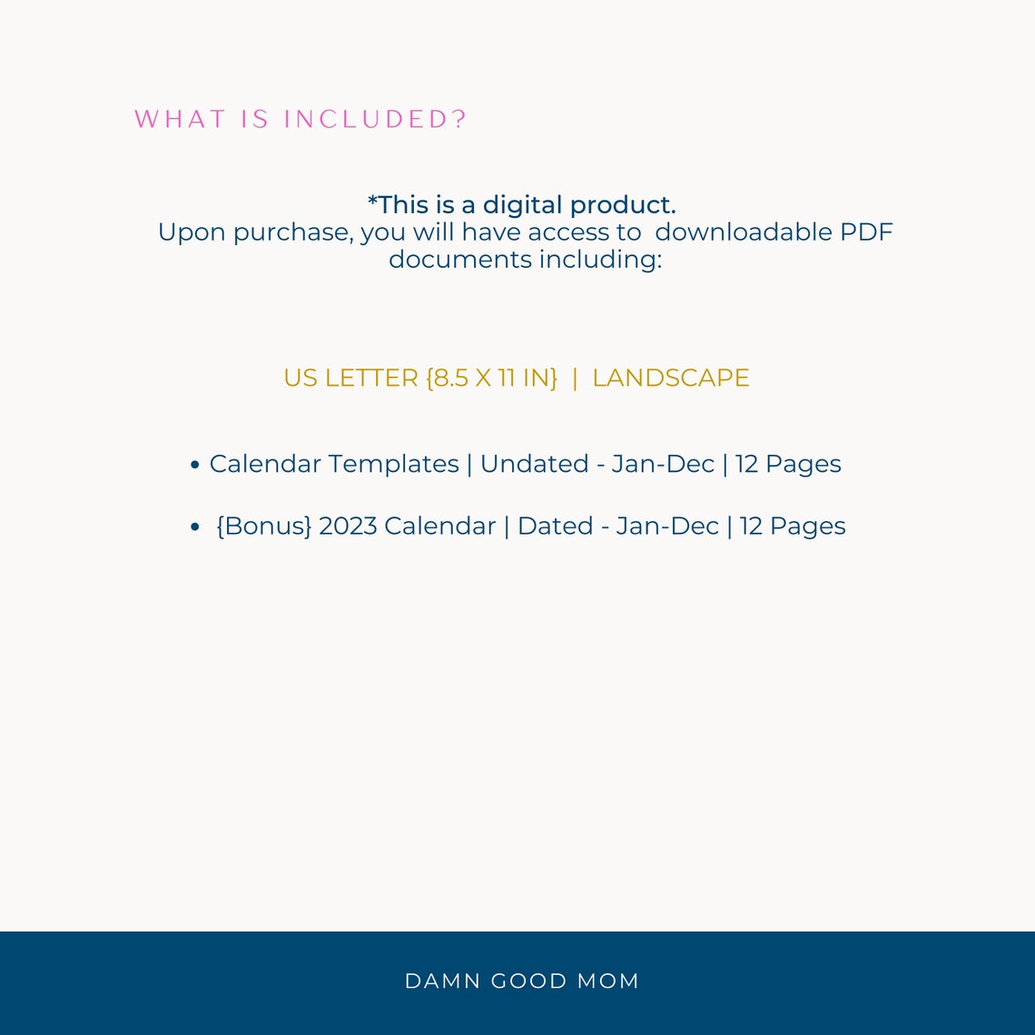 Printable Floral Calendar 12-months | Blank Calendar Templates ...