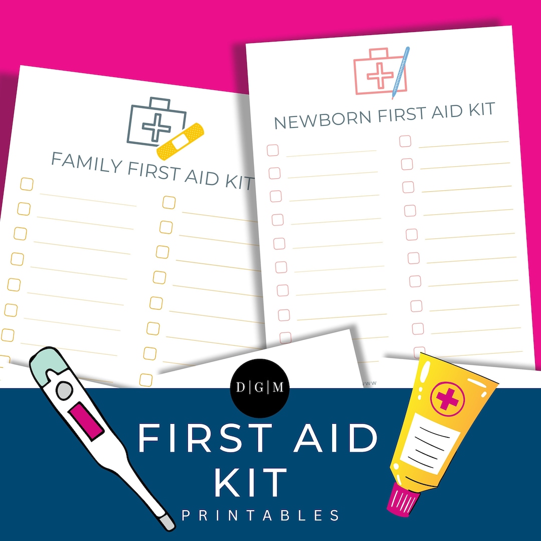 Family First Aid Kit Template Printable | Planner Printables | Family ...