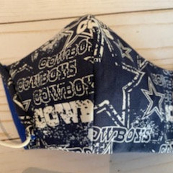 Dallas Cowboys Face Mask - Etsy