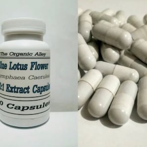 30 Capsules Blue Lotus Flower 200:1 Extract (200x) - Etsy