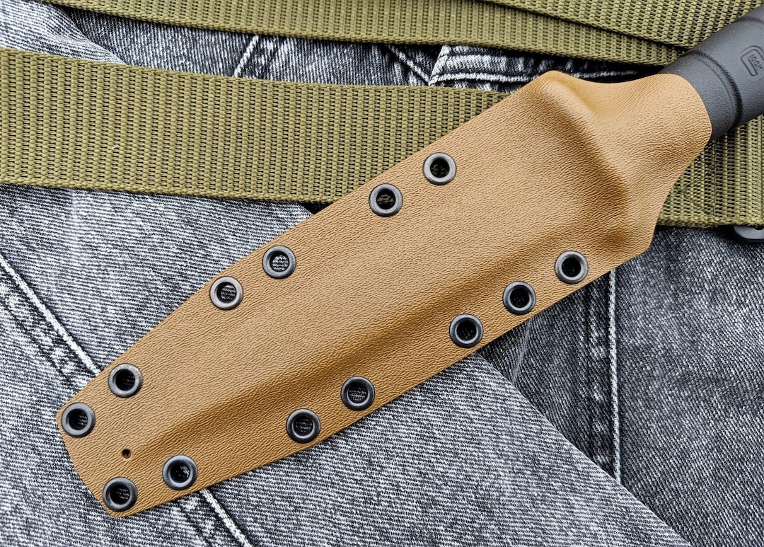 Kydex Sheath for Glock 78/81 Knife. Coyote Color. Handmade Tactical ...