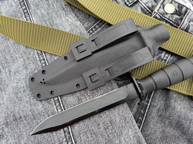 Kydex Sheath for Glock 78/81 Knife. Black Color. Handmade Tactical ...