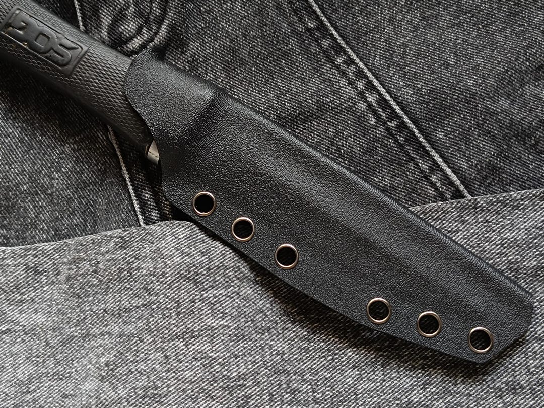 Compact Kydex Sheath for Sog Pentagon Knife. Black Color. Handmade ...