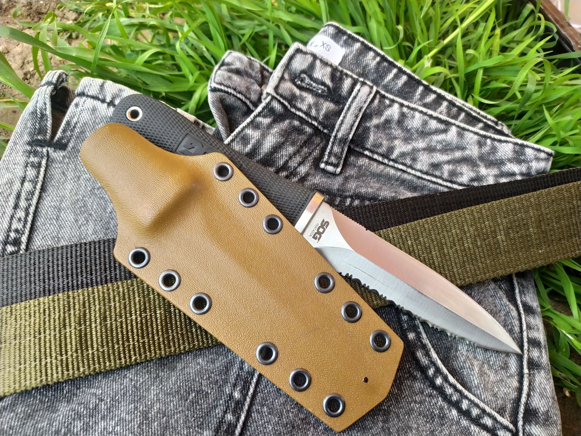 Custom Kydex Scabbardsheath for the Popular SOG Pentagon Knife S14-N ...