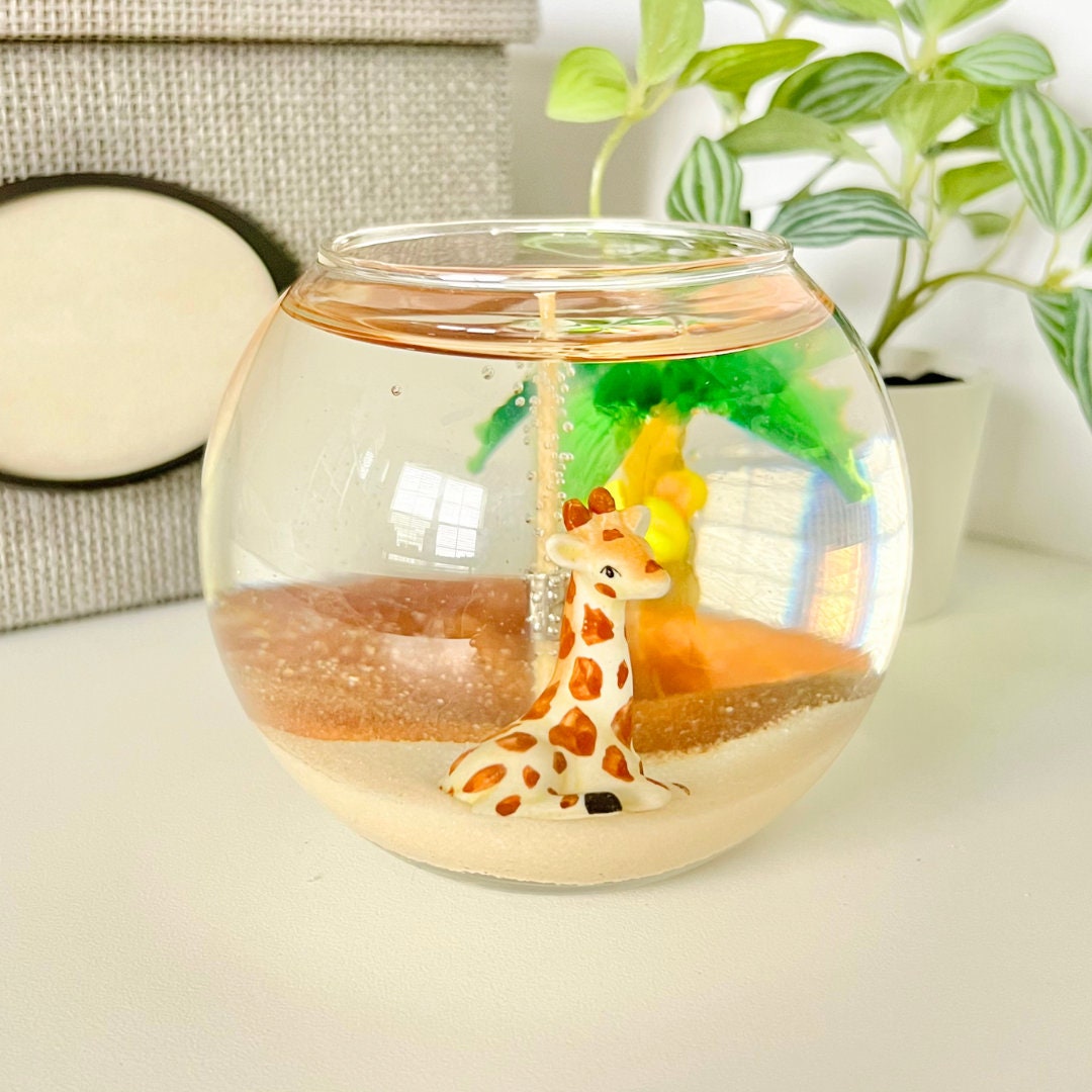 Safari Giraffe Candle Sandalwood & Mango Scented Candle Giraffe Gift ...