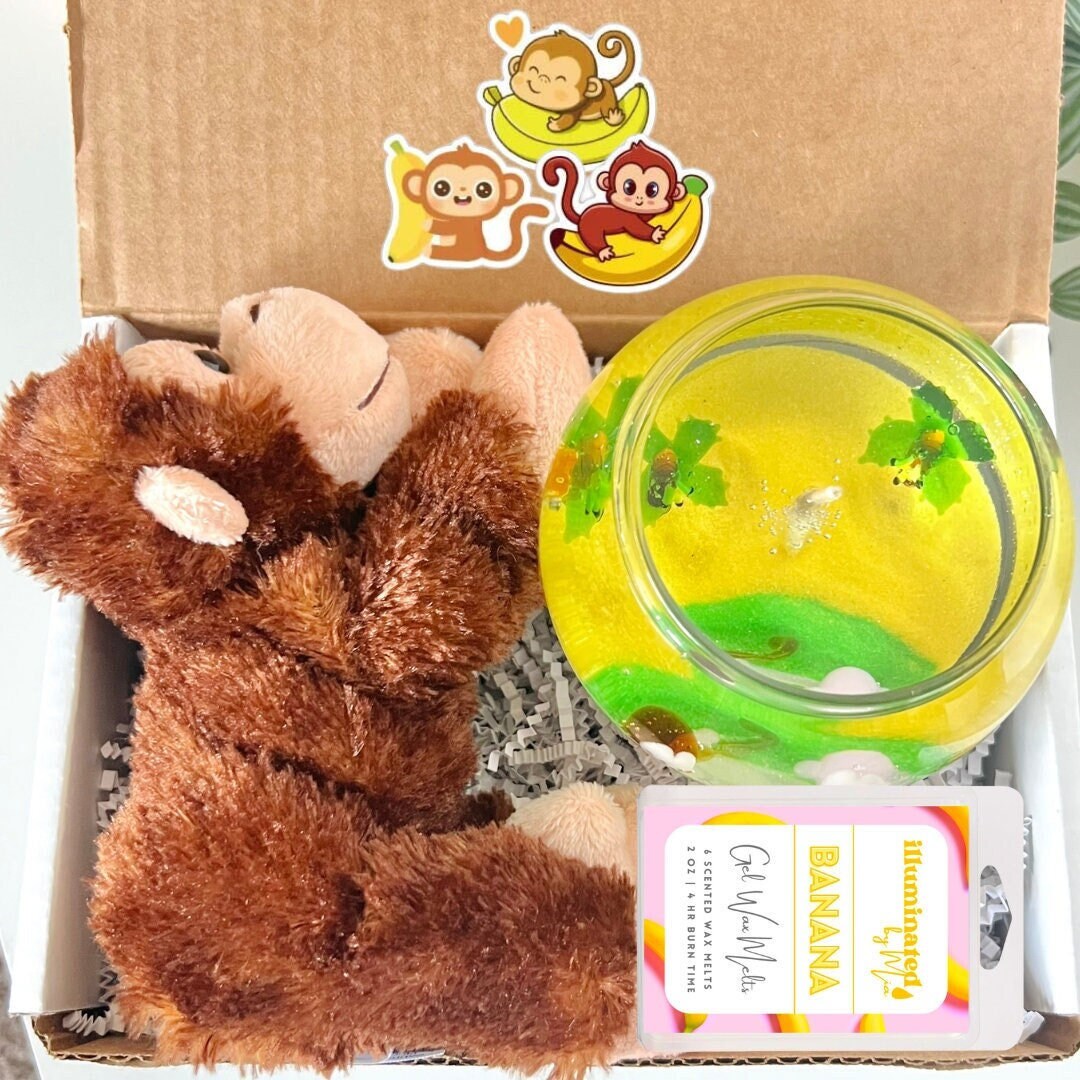 Monkey Gift Box Monkey Cute Monkey Monkey Lover Monkey With Banana ...