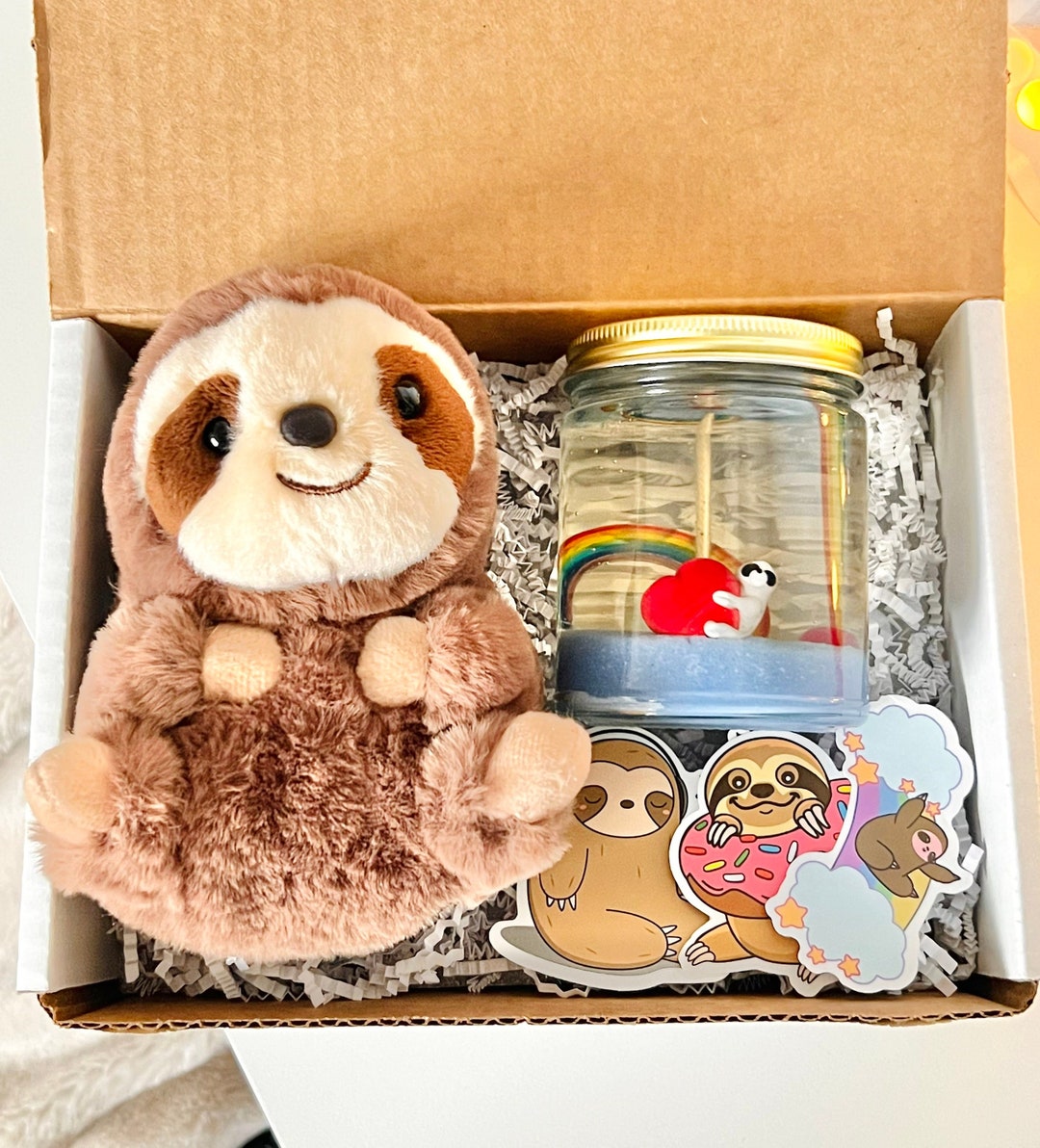 Sloth Gift Box Sloth Gift Sloths Gifts Sloth Gifts Box Cute Sloth Gift ...