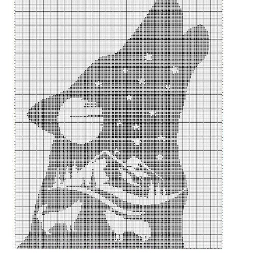 Wolf Howling at the Moon Crochet Graph Pattern - Etsy