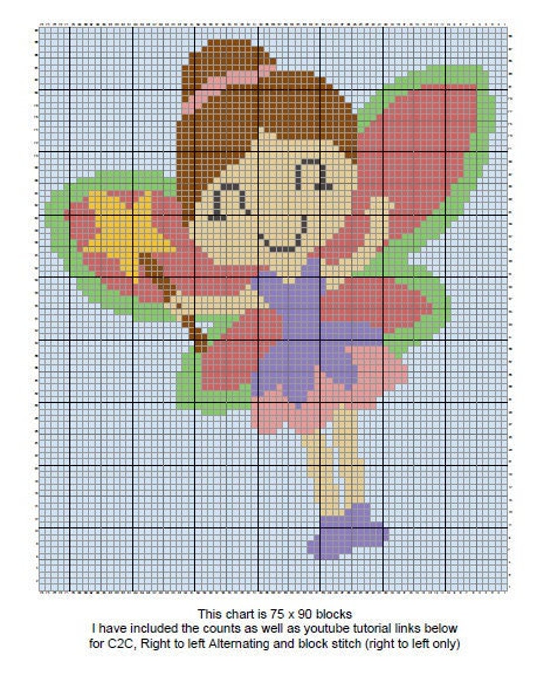 Fairy Graphghan *pattern Only* - Etsy