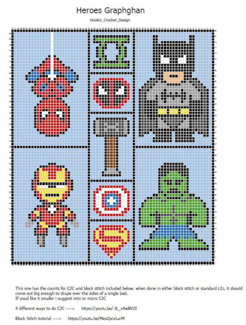 Heroes Graphghan - Etsy