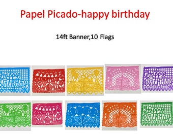 Happy Birthday Papel Picado - Etsy