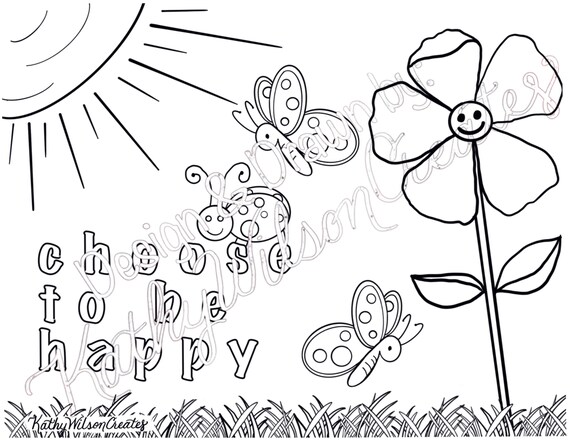 Choose to Be Happy High Quality 8.5x11 Printable PDF | Etsy