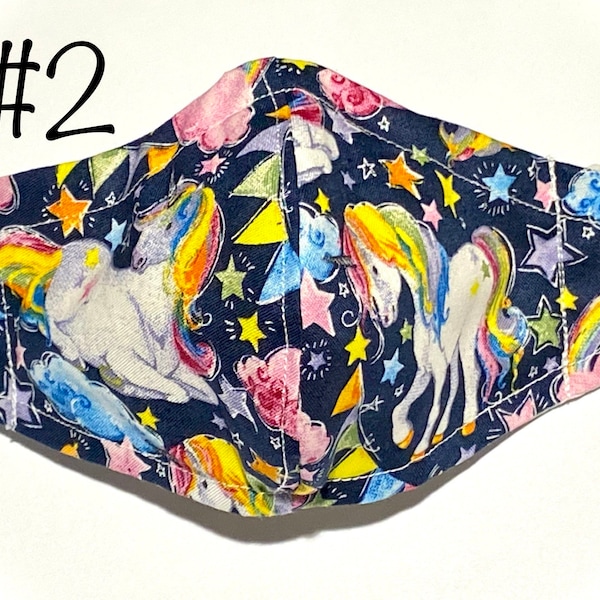 Unicorn Face Mask Adult - Etsy