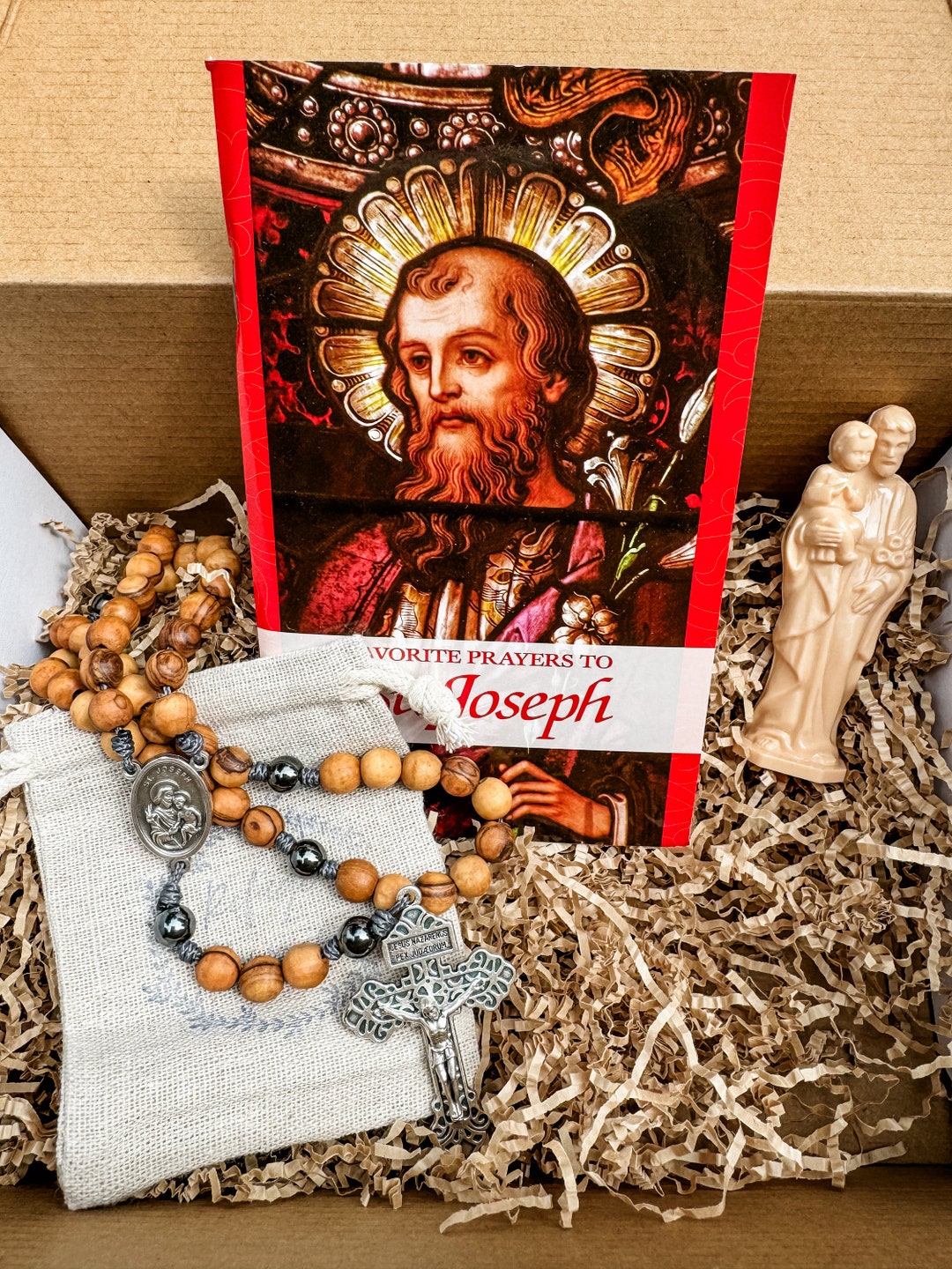 Saint Joseph Devotion Bundle Saint Joseph Gift Including Rosary Made ...
