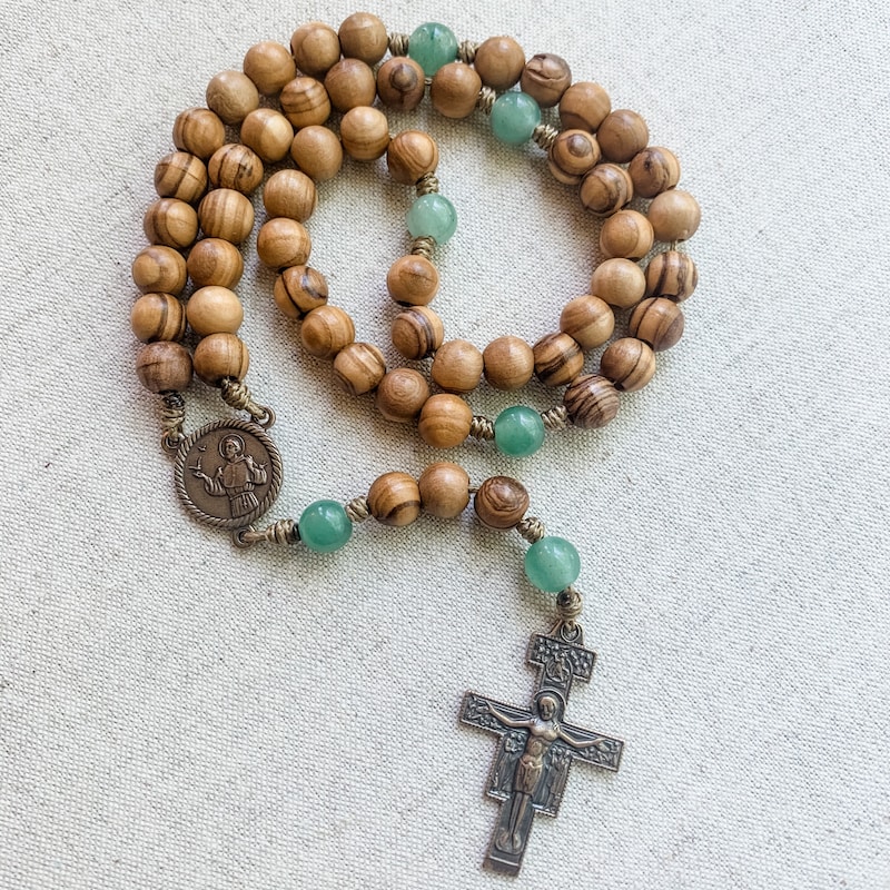 Paracord Rosary Olive Wood - Etsy