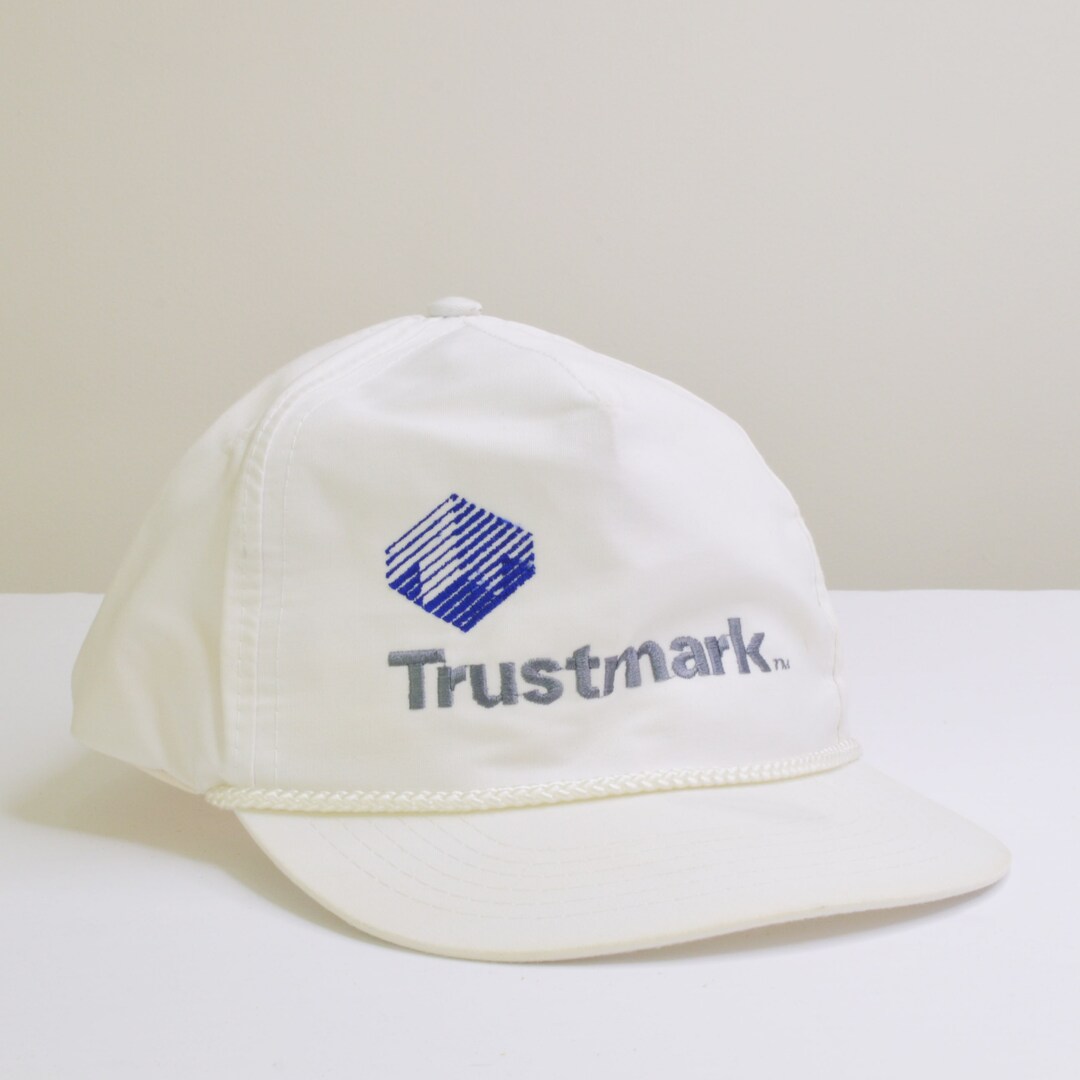 Vintage Trustmark Bank Snapback Hat - Etsy