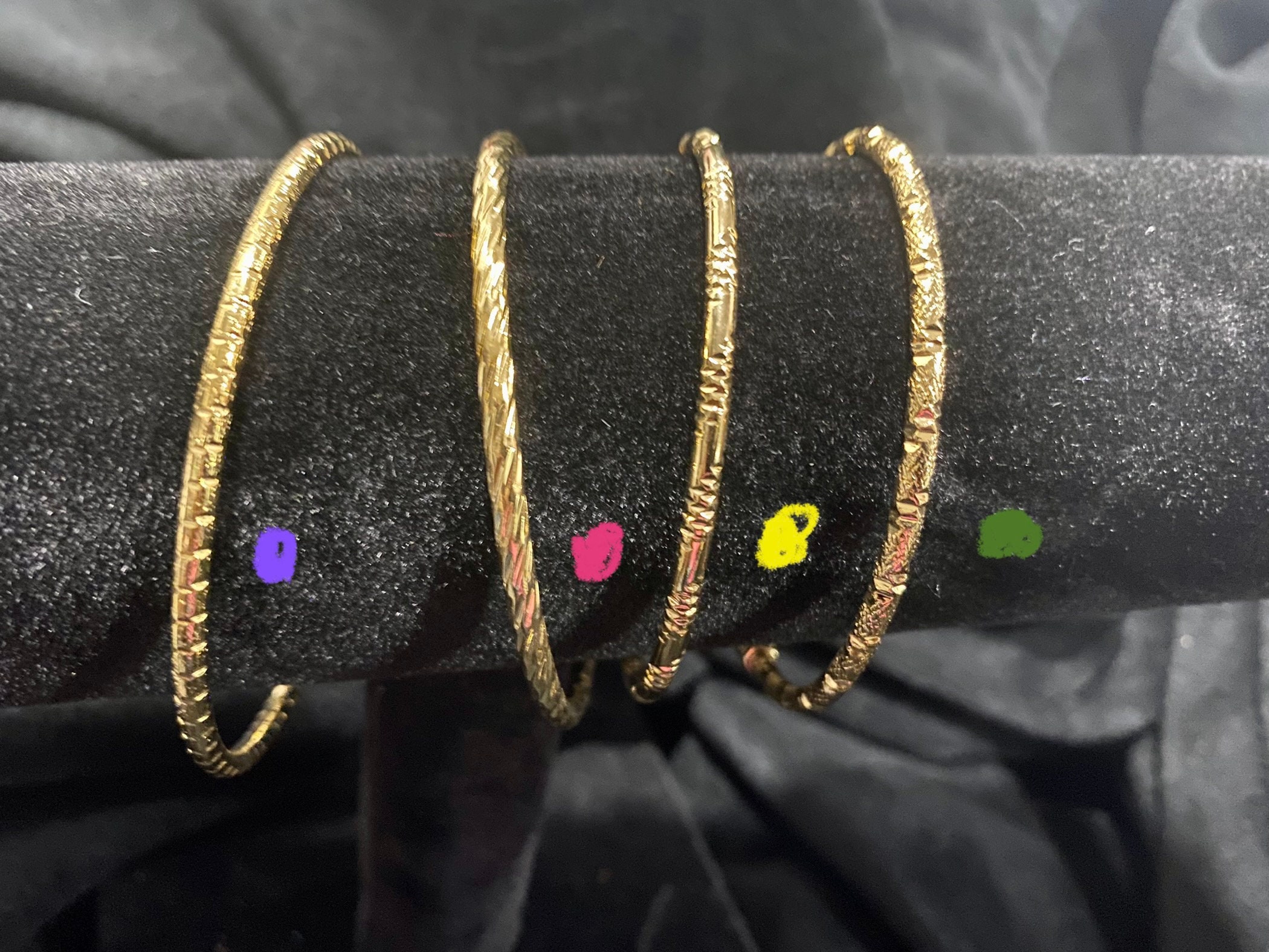 Dubai Gold Bangles - Etsy