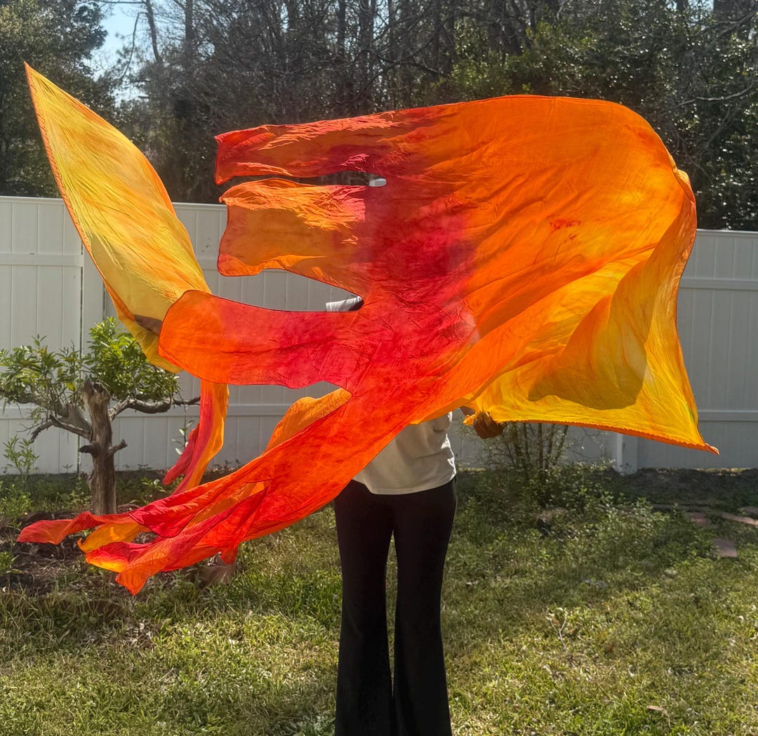 Silk Praise and Worship Fire Flags - Etsy