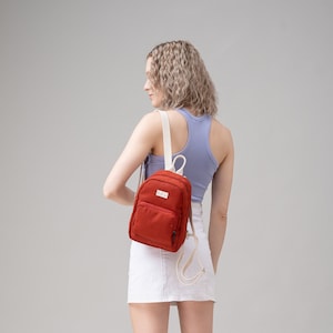 Mini Backpack Vanie | Canvas Backpack | Mini Backpack for Women ...