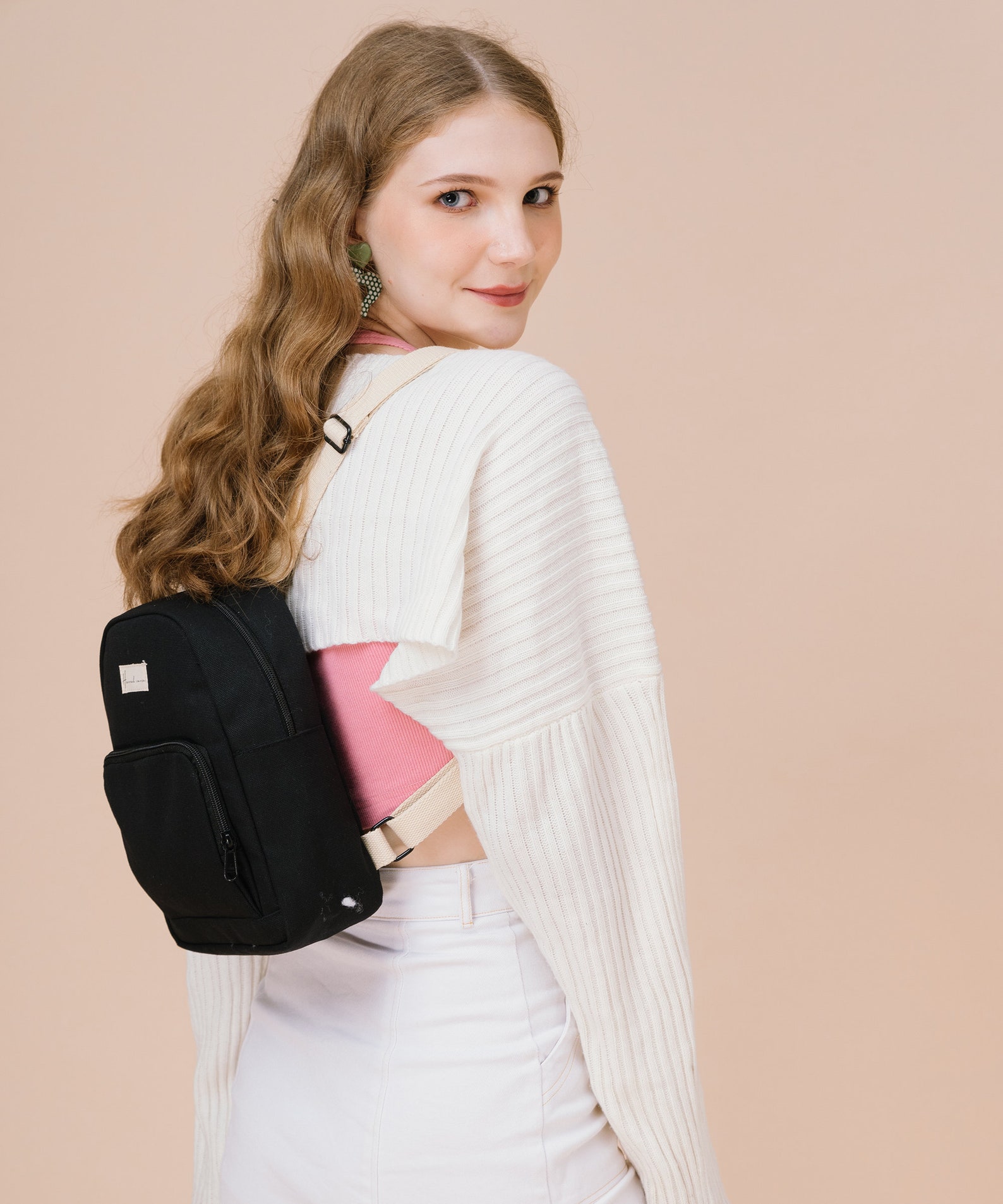 Mini Backpack Vanie | Canvas Backpack | Mini Backpack for Women ...