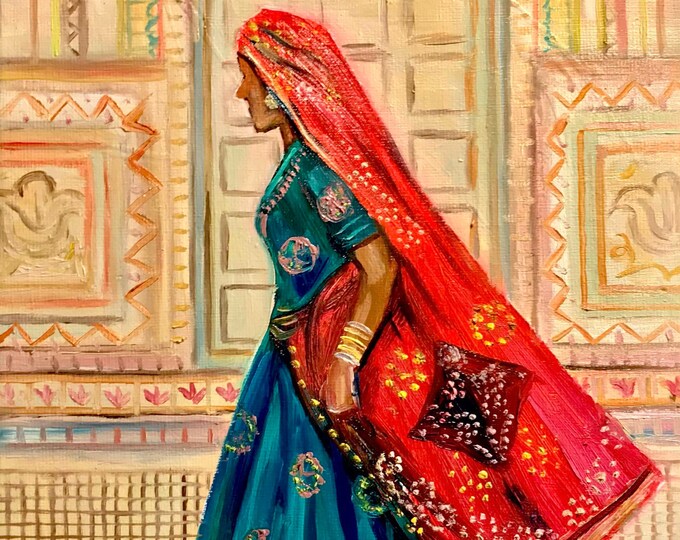 Colours of Agra | Indian Oil Painting | Pakistan Art | Pakistani ...