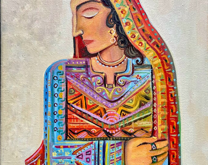 Woman | Portrait of an Arab Woman | Cubism Oil Painting | Syrian Art ...