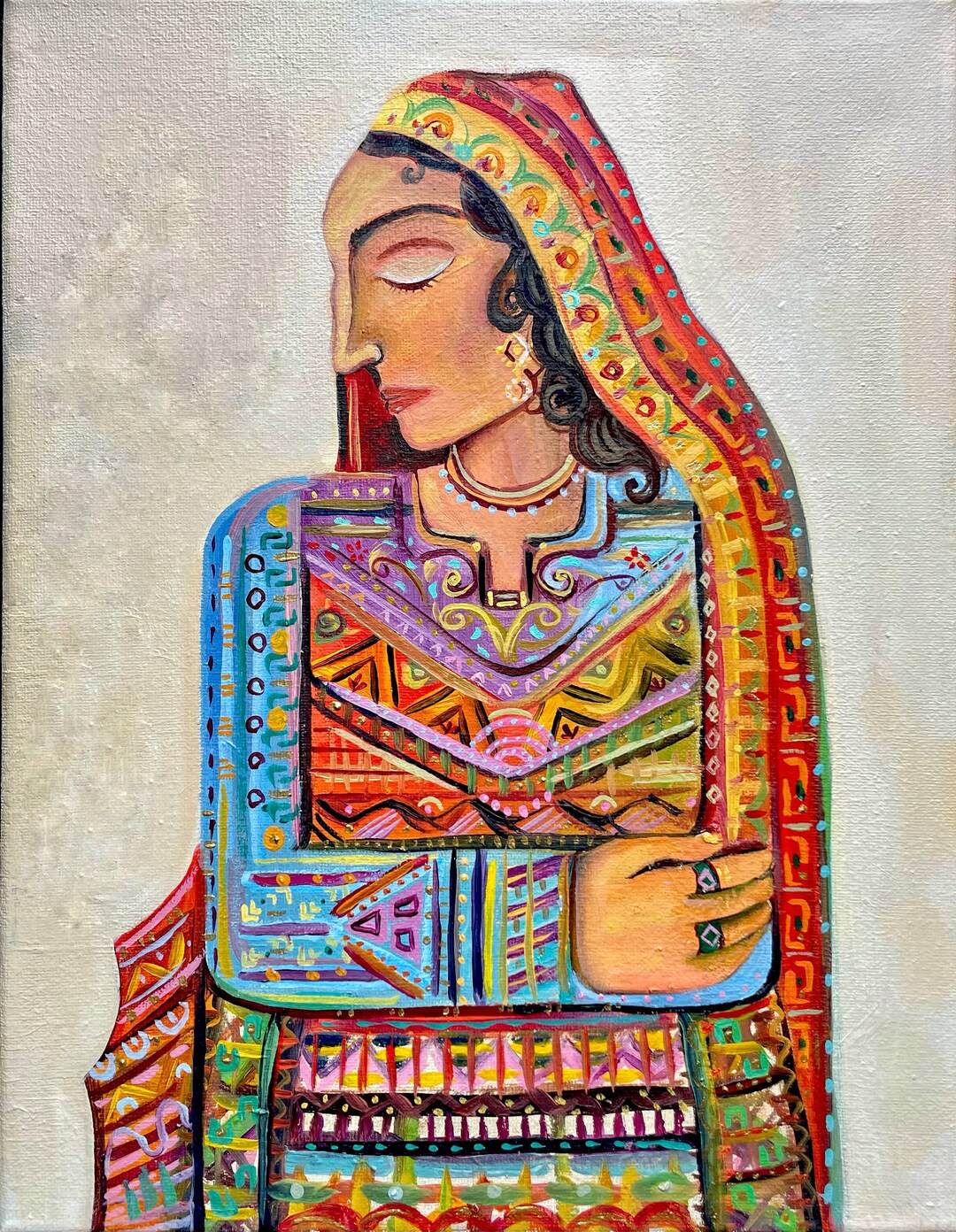 Woman | Portrait of an Arab Woman | Cubism Oil Painting | Syrian Art ...