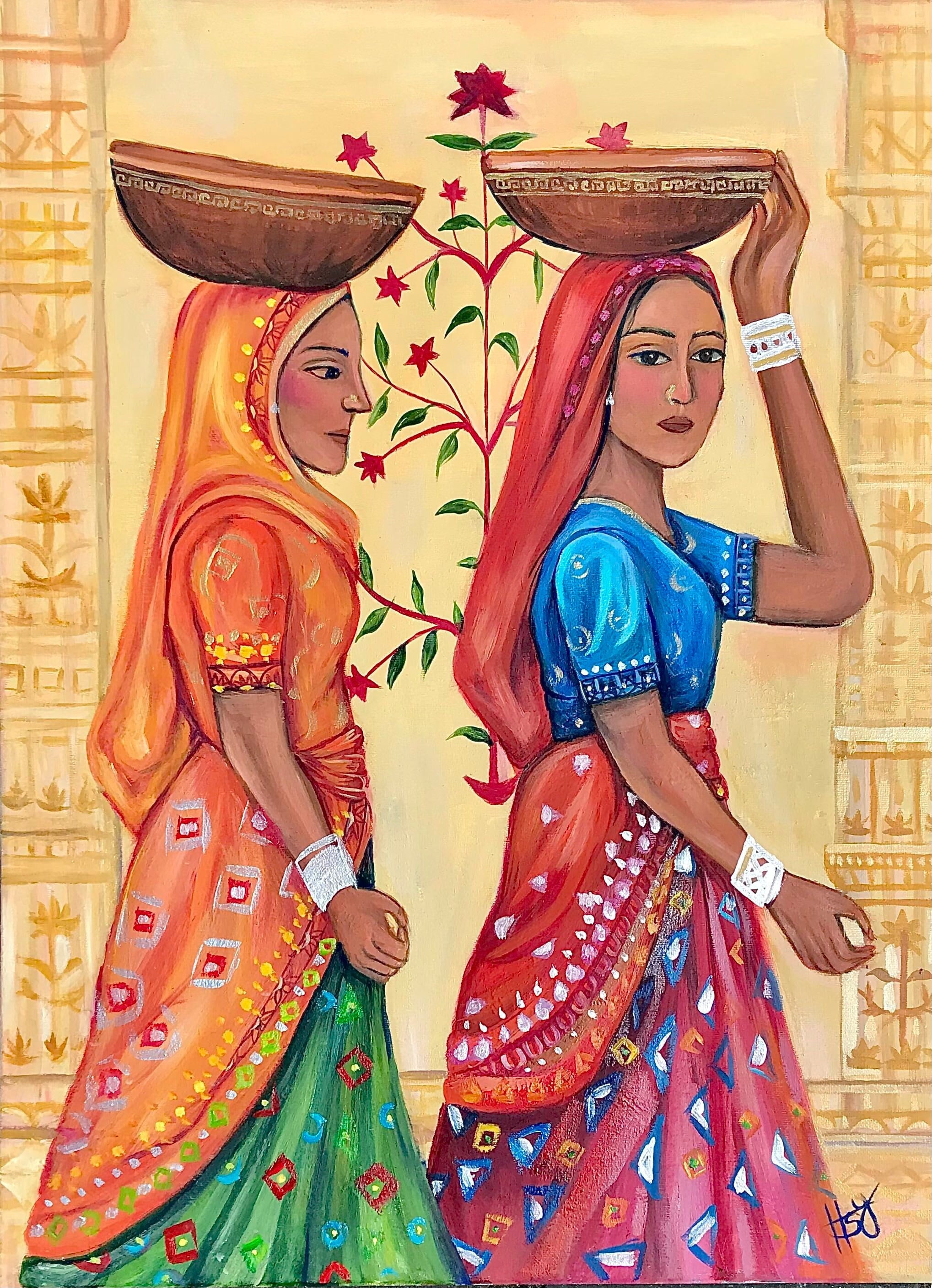 Desert Rose | Pakistani Art | Pakistani Oil Painting | Cholistan Art ...