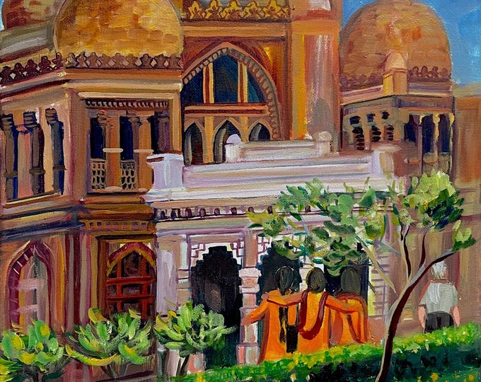 Lahore Museum | Pakistan Oil Painting | Lahore Wall Art | Pakistani ...