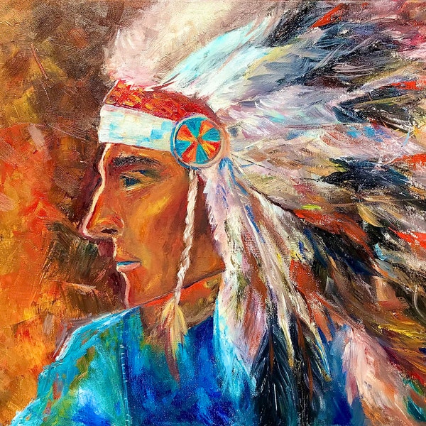 Native Portrait - Etsy