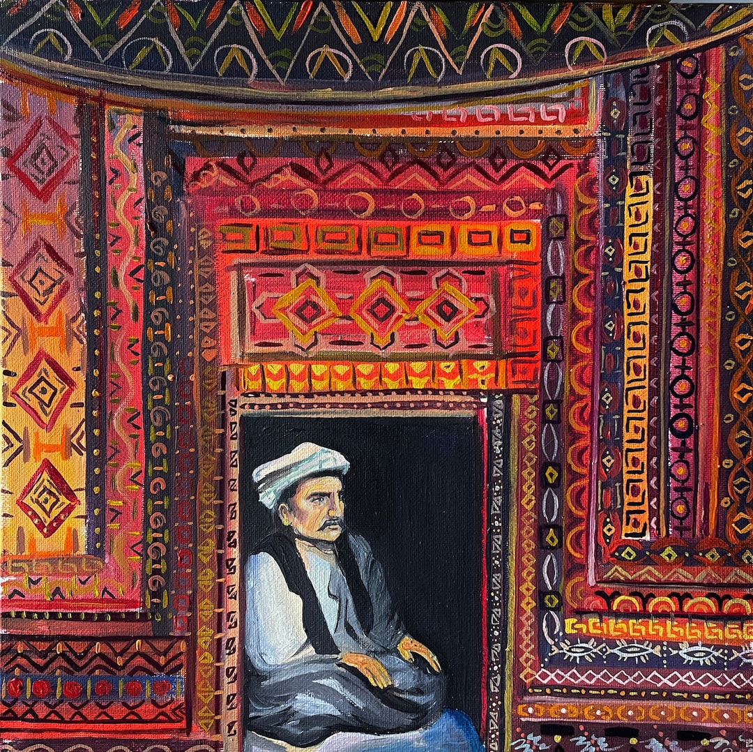 Afghan Carpet Weaver | Afghanistan Oil Painting | Pakistan Oil Painting ...