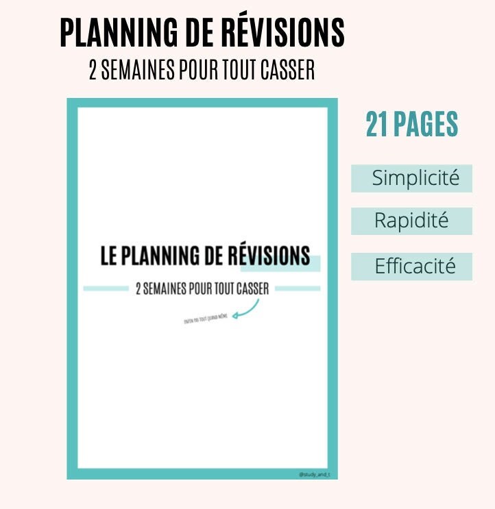 Schedule of Revisions 2 Weeks to Break Everything - Etsy UK