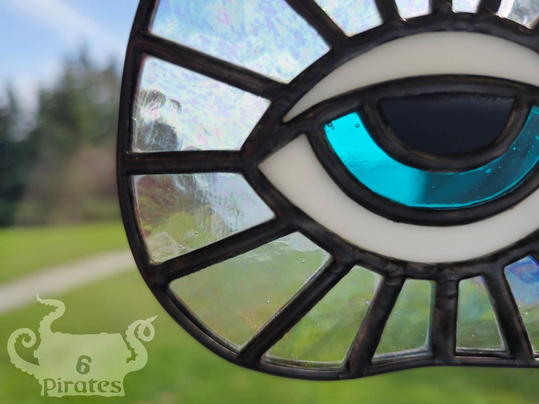 All-seeing Eye Ouija Planchette Stained Glass Suncatcher, Unique Gift ...