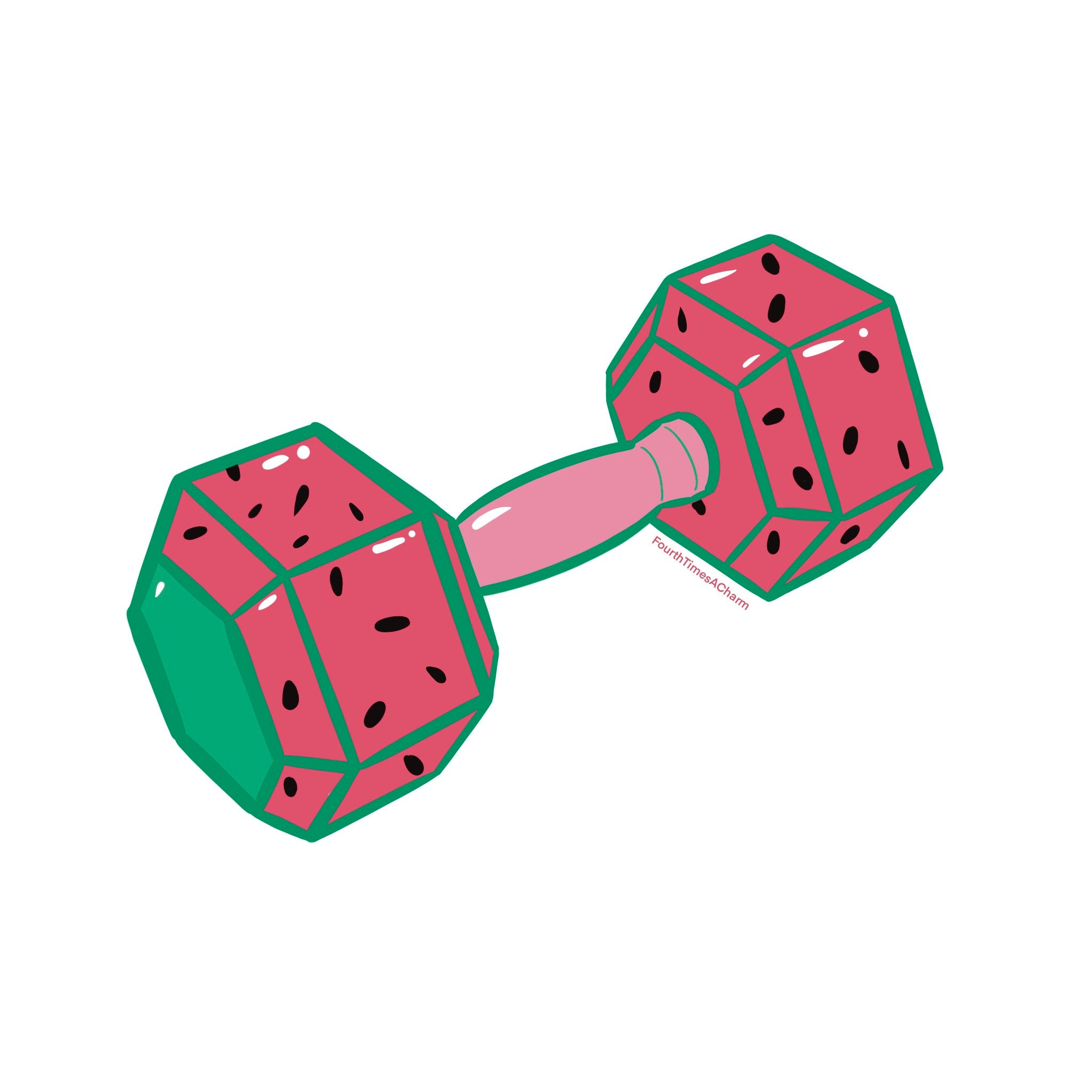 Pack of 5 Dumbbell Stickers Workout, Fitness, Lifting, Gym ...