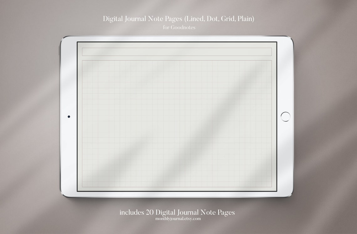 Journal-Notiz-Seiten 20 digitale Notizseiten für Goodnotes | Etsy