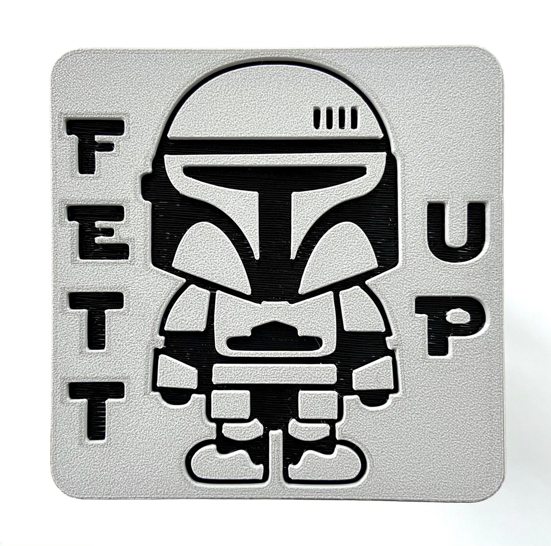 Baby Boba Fett - 'fett Up' Parody Hitch Cover - (universal Notched ...
