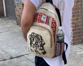 Dog Print Backpack - Etsy