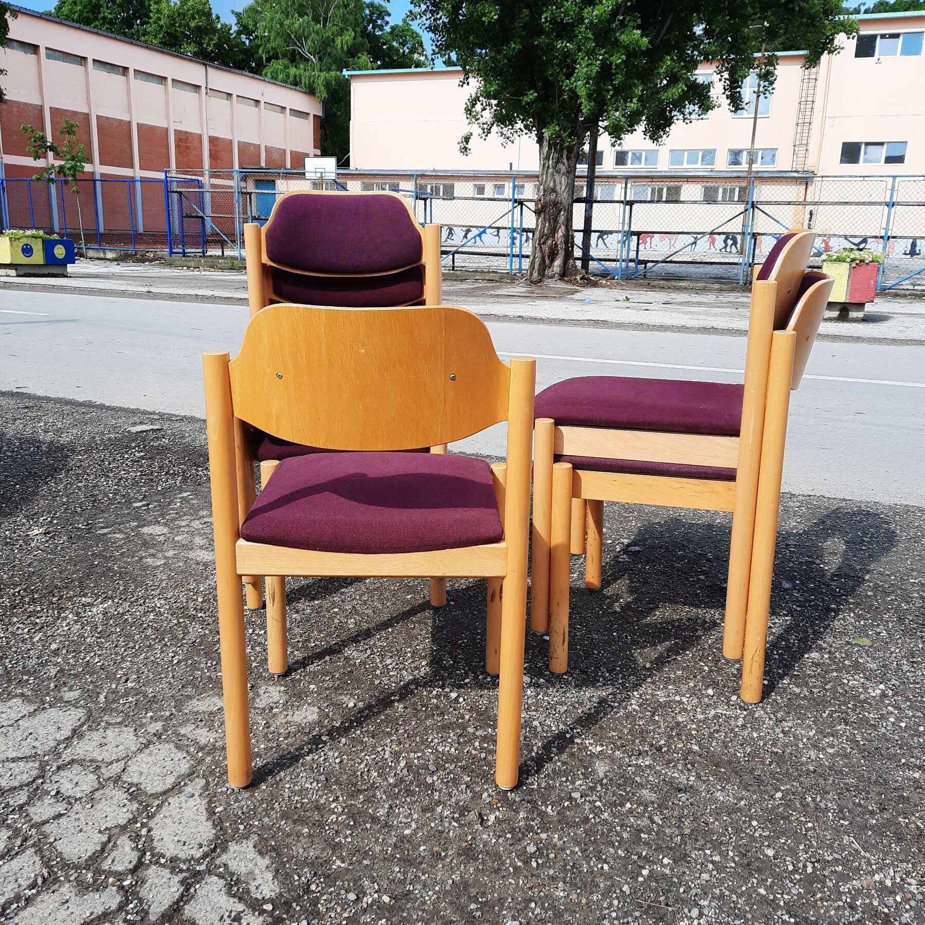 1 of 6 Vintage Dining Chair Retro Wooden Chair Space Age - Etsy