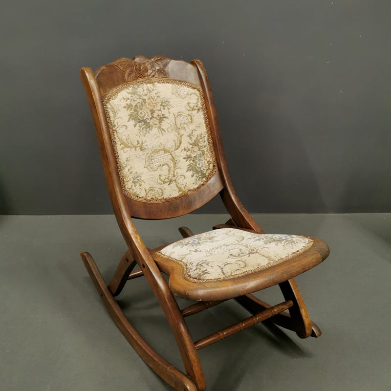 Wooden Rocking Chair - Etsy